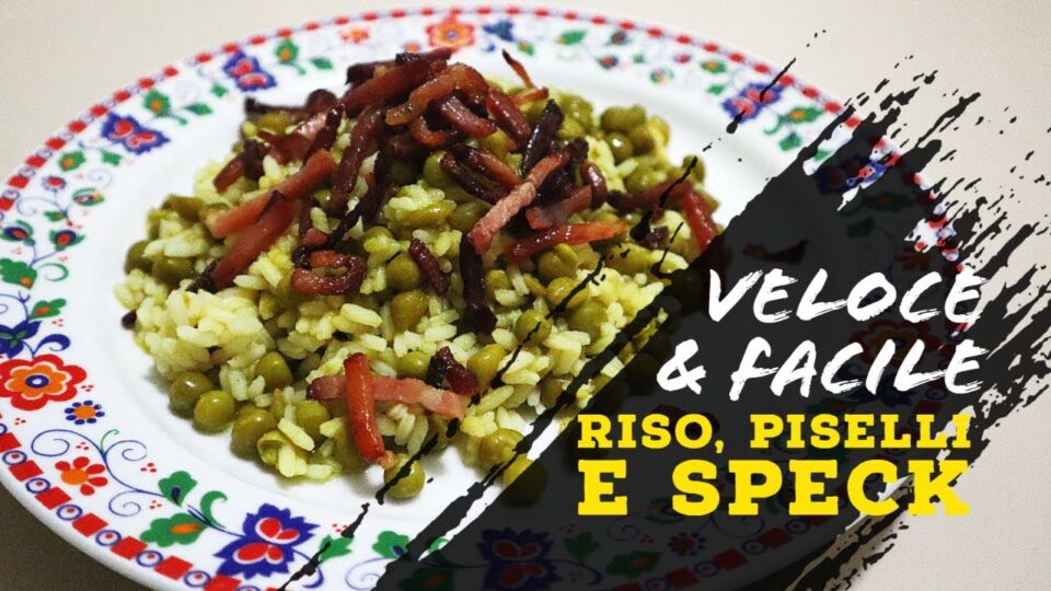 Riso piselli e speck, ricetta facile e veloce - Food & Nature